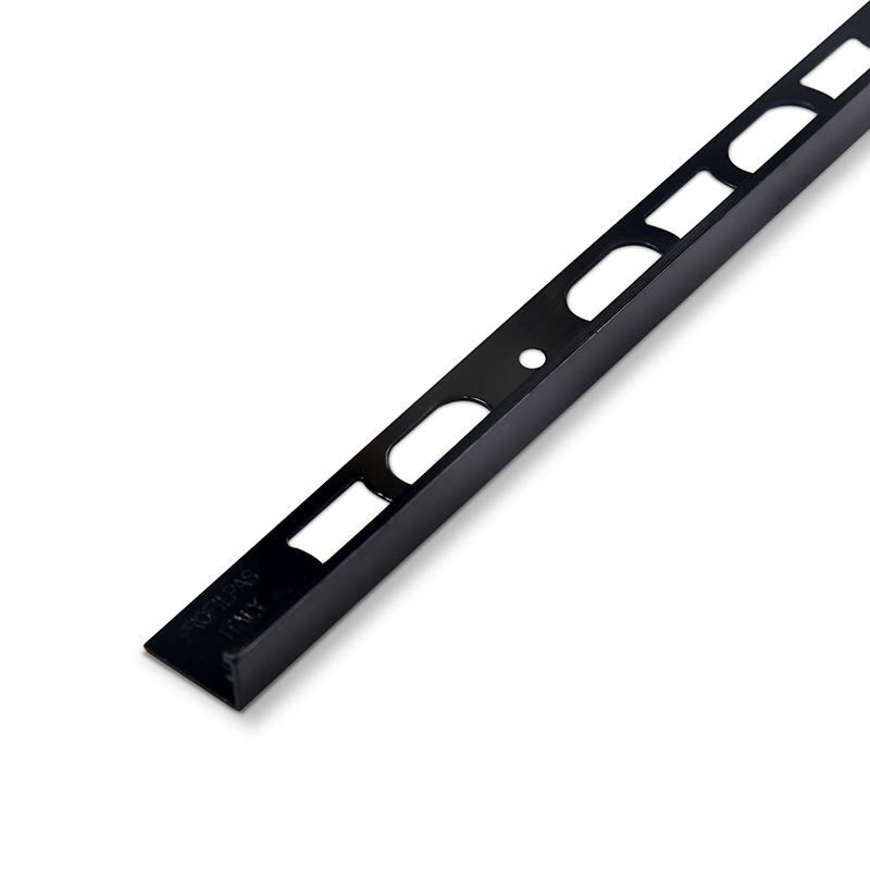 Mapei Profilpas Cerfix Proangle Straight Edge Bright Brushed Black Aluminium Trim 2.7m | Premium ...